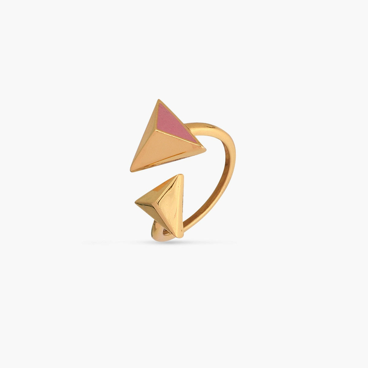 Discover Pyramid Simple Silver Finger Ring | Paksha