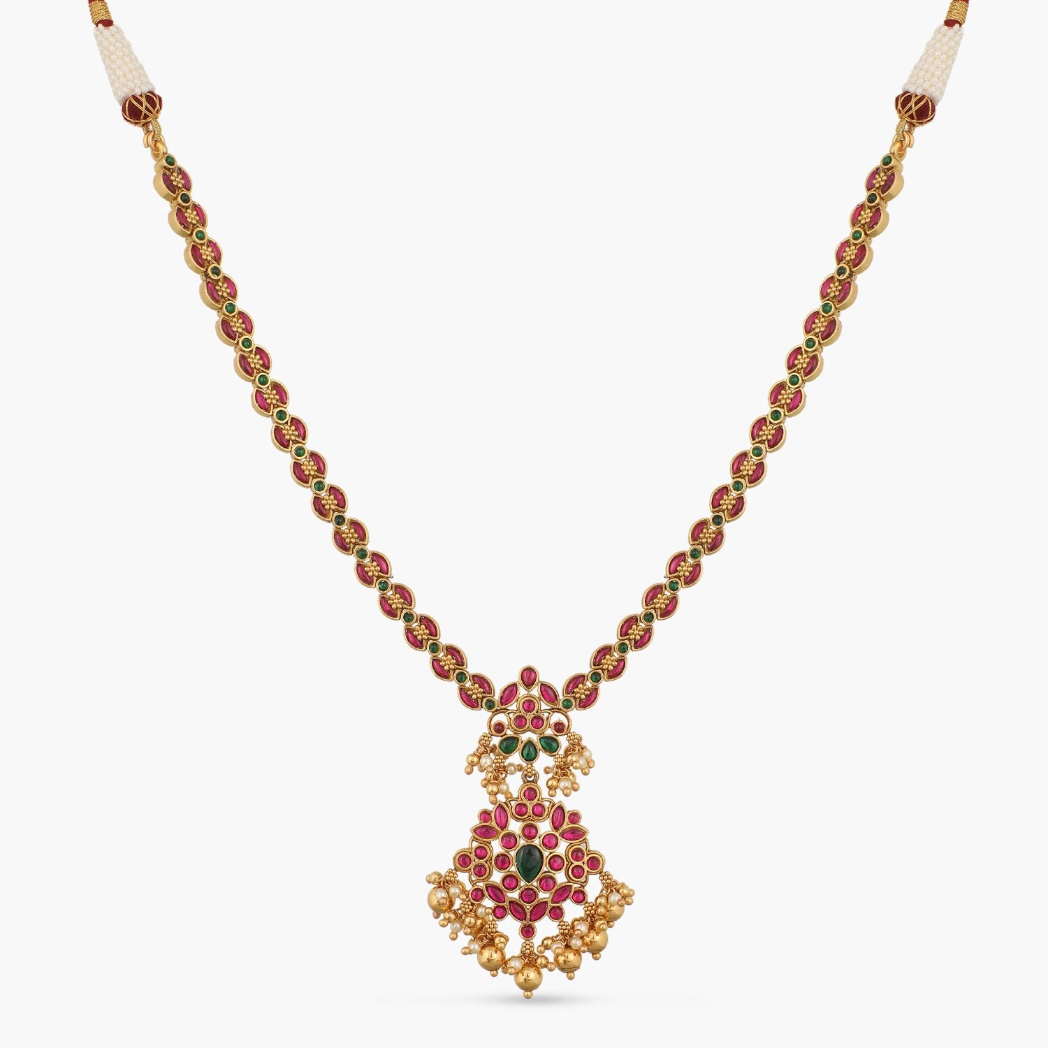 Buy Maithili Kempu Jadau Silver Necklace Paksha s 925 Silver
