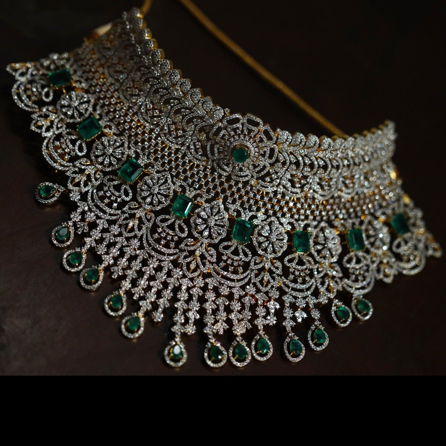 Shop Adela Grand CZ Silver Choker By Paksha | 925 Silver Shop Adela Grand CZ Silver Choker By Paksha | 925 Silver